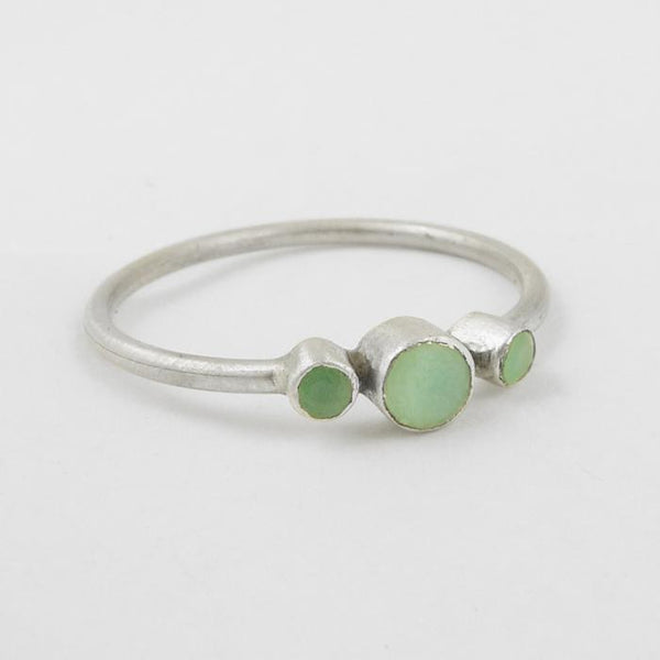Tiny Three Stone Stacking Ring – Jane Diaz NY